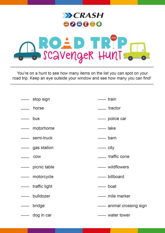 Printable Road Trip Scavenger Hunt Game – Free Download - CRASH ...